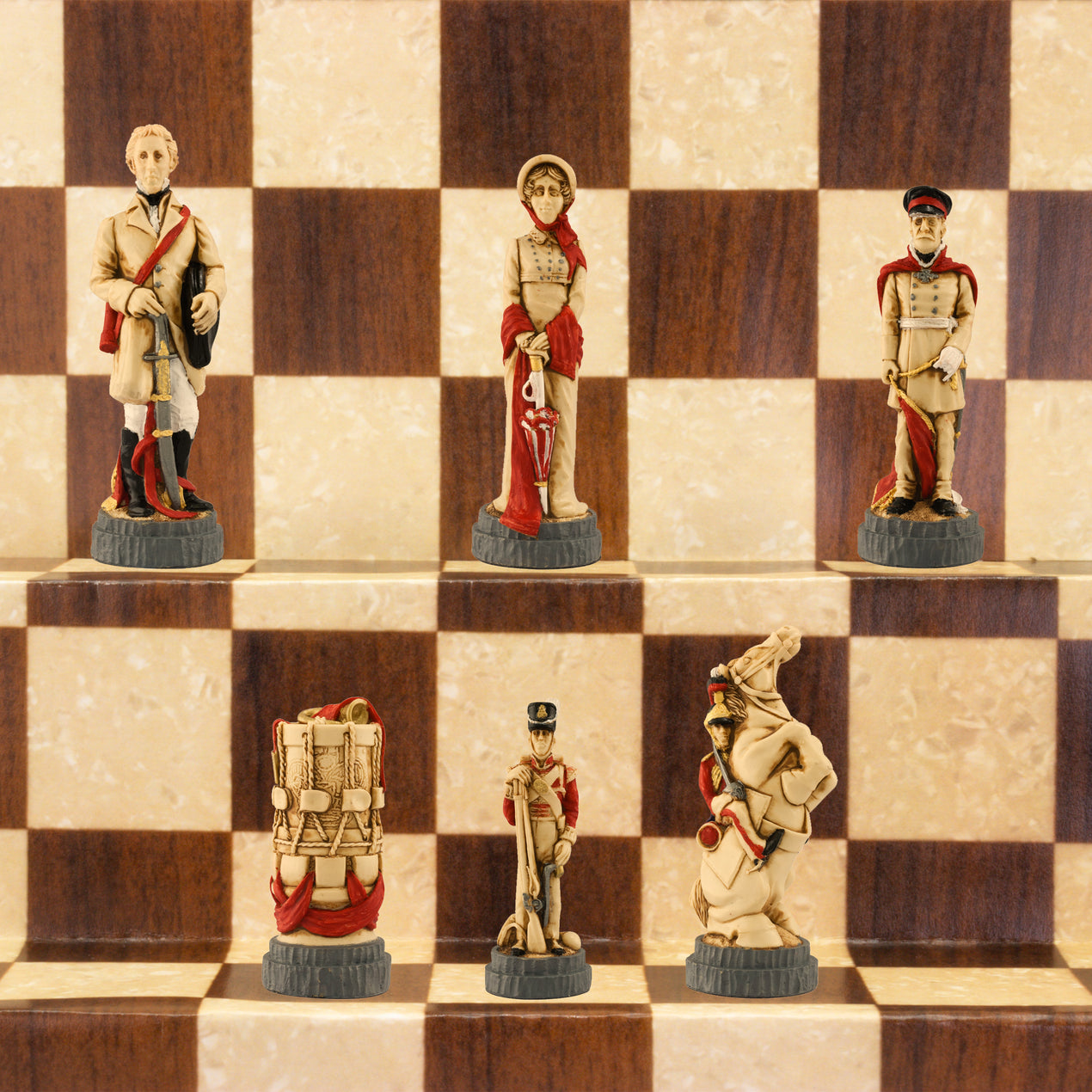 The Battle of Waterloo - Chess Set Information - Studio Anne Carlton